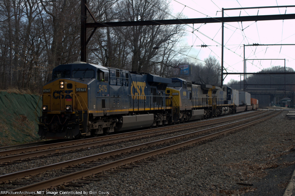 CSX ES40DC 5475 leads Q034-12